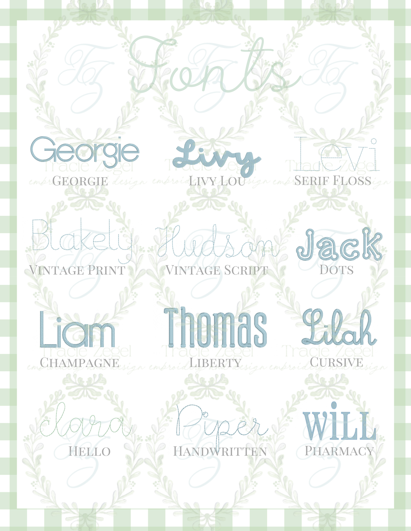 Editable Print and Webpage Font Template with Photos – Tracie Zegel ...